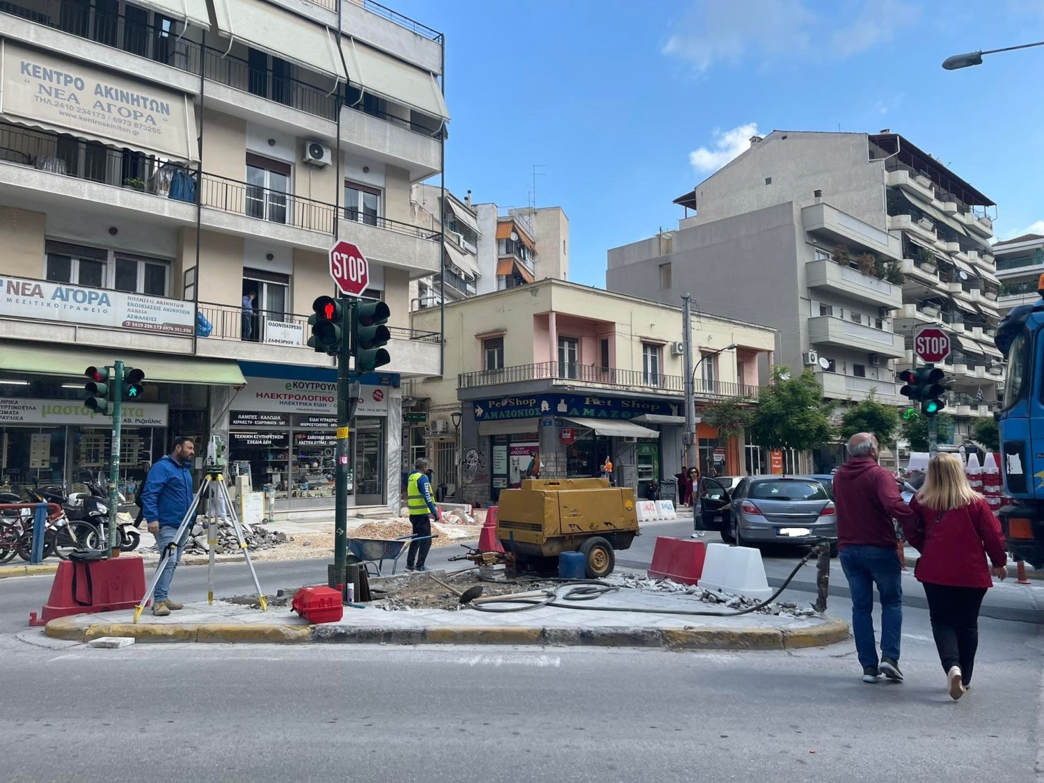 Λάρισα: Ξεκίνησαν τα έργα για την κατασκευή του κυκλικού κόμβου σε ...