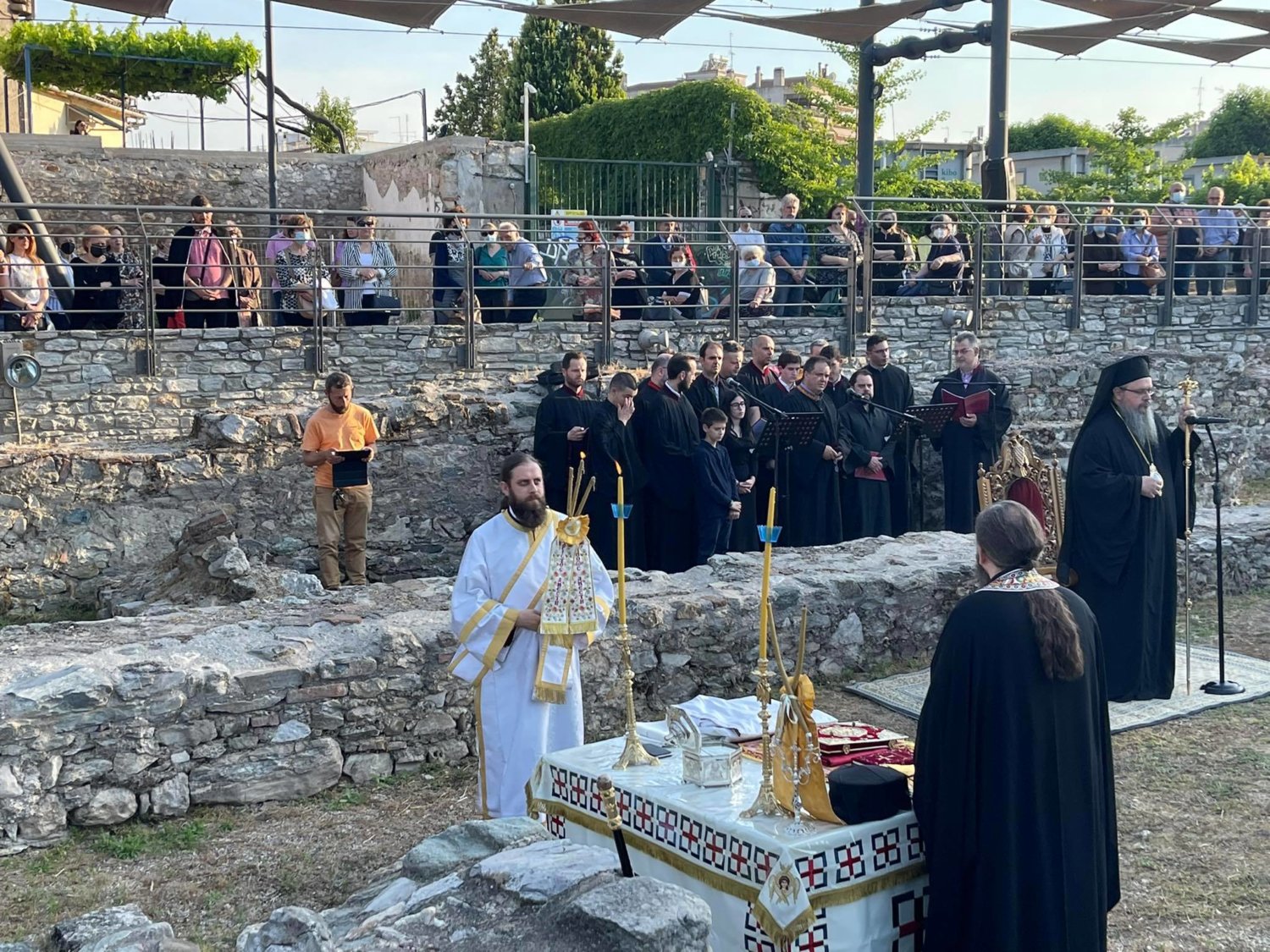 Σήμερα ο υπαίθριος προεόρτιος Εσπερινός στην αρχαία Βασιλική του Αγίου ...
