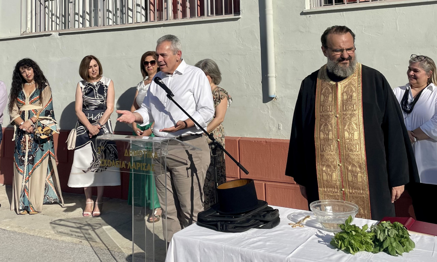 Μ. Χαρακόπουλος στον αγιασμό του 55ου Νηπιαγωγείου: Εφόδια στα παιδιά ...