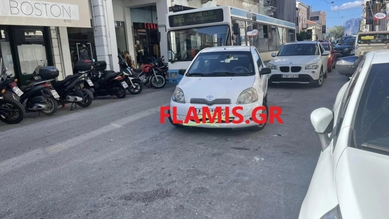 Το παρκάρισμα του «αιώνα» στην Πάτρα: Όταν έφτασε η οδηγός ...