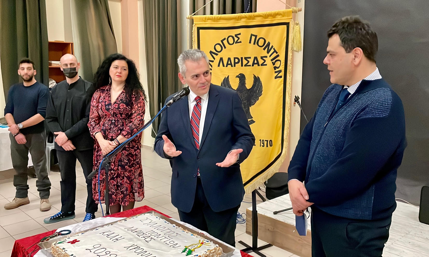 Μ. Χαρακοπουλος στην Βασιλόπιτα των Ποντίων Λάρισας: Αντιμετωπίσαμε ...