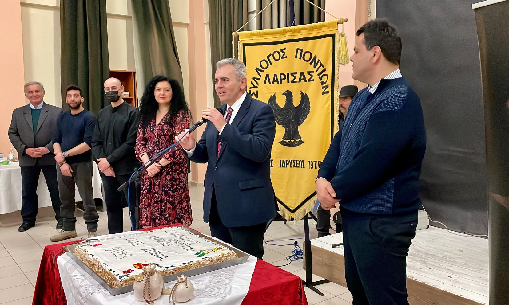 Μ. Χαρακοπουλος στην Βασιλόπιτα των Ποντίων Λάρισας: Αντιμετωπίσαμε ...