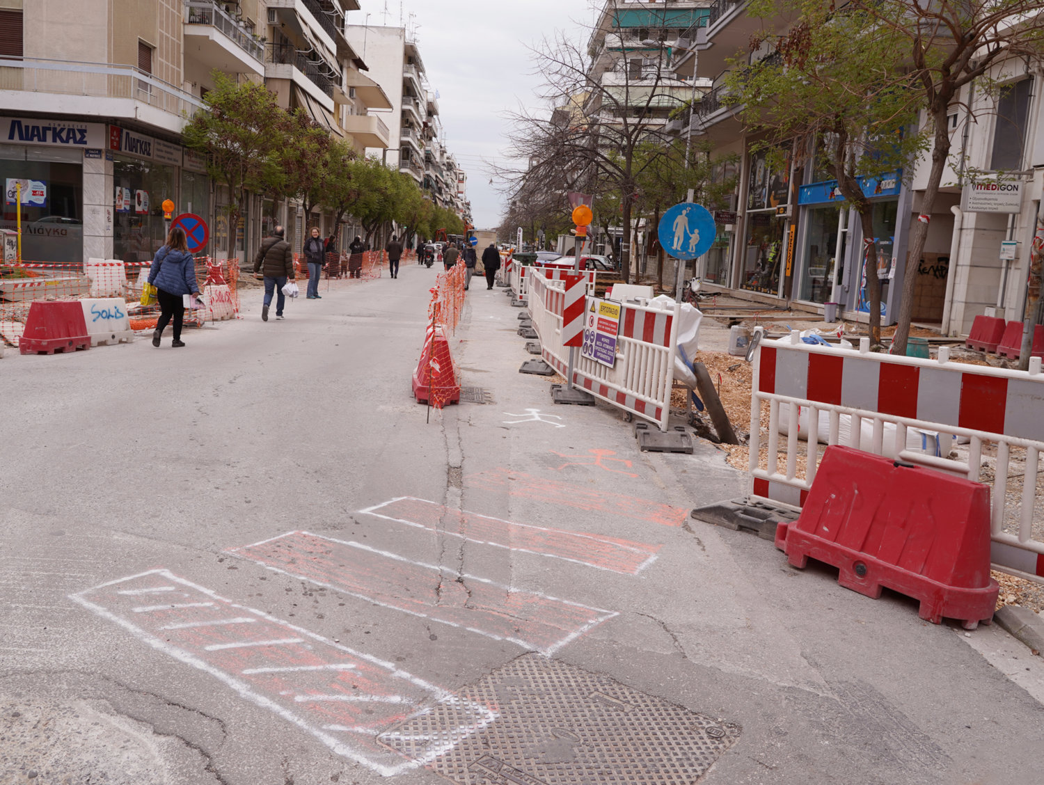 Λάρισα: Συνεχίζονται τα έργα στην οδό Νικηταρά – Προσοχή στη διέλευση ...