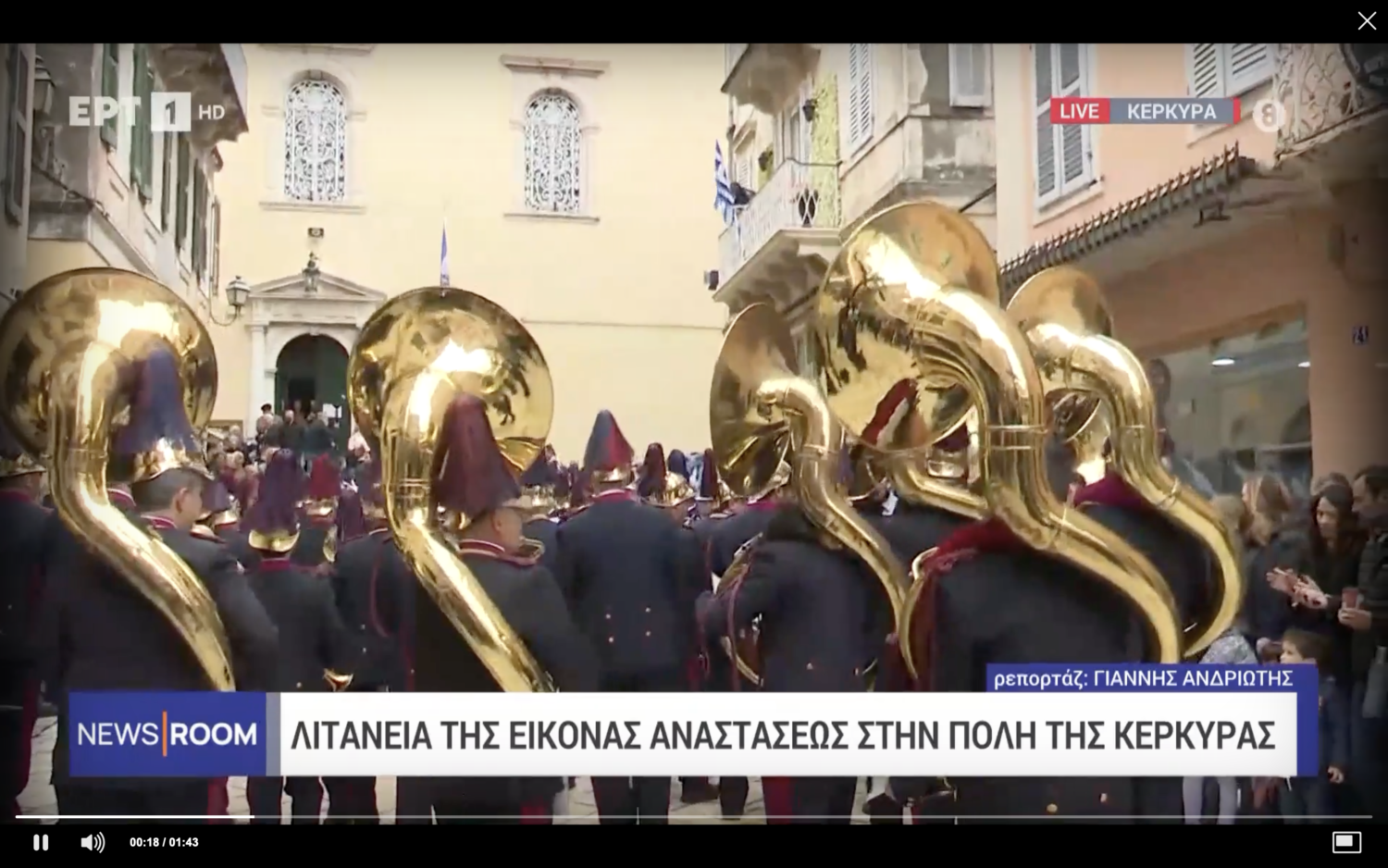 Η λιτανεία της εικόνας της Αναστάσεως στην πόλη της Κέρκυρας ...