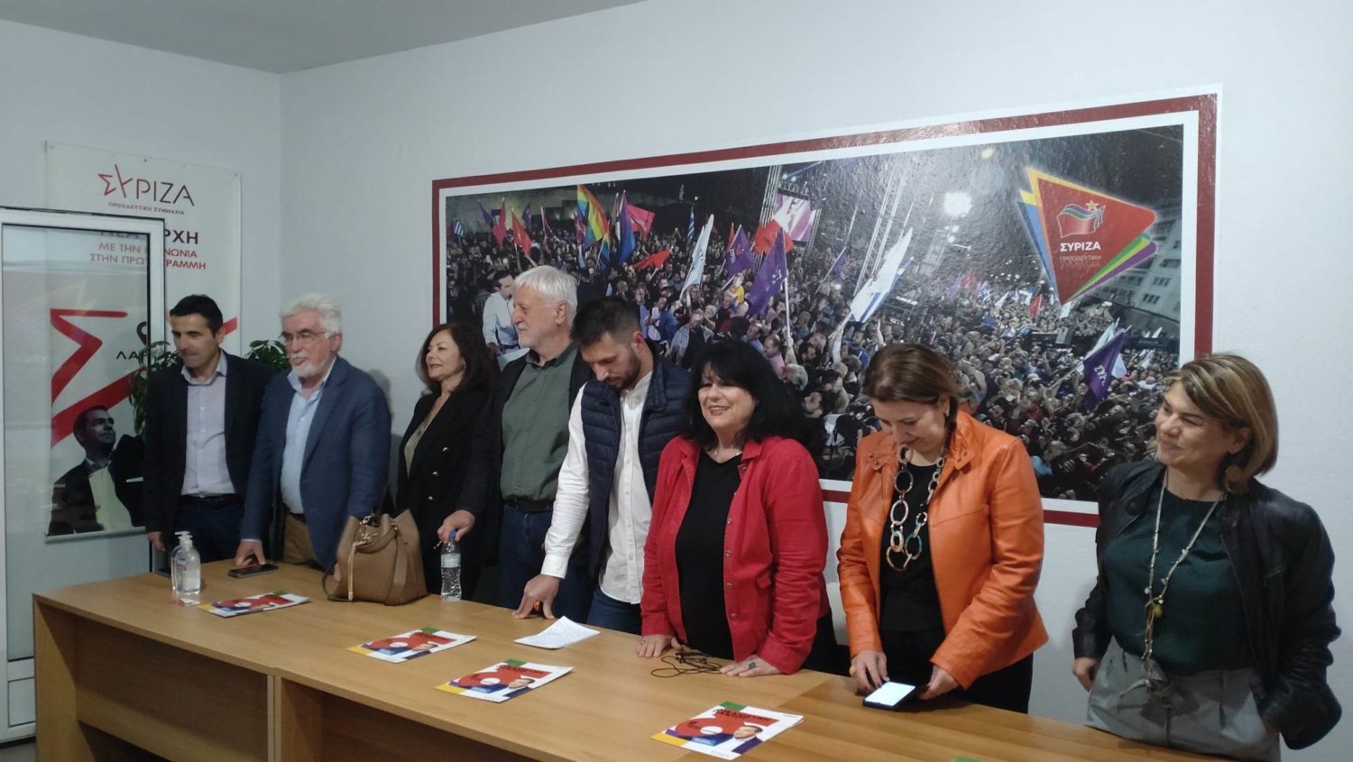 Η Άννα Βαγενά στα εγκαίνια του εκλογικού κέντρου του ΣΥΡΙΖΑ-ΠΣ στην ...