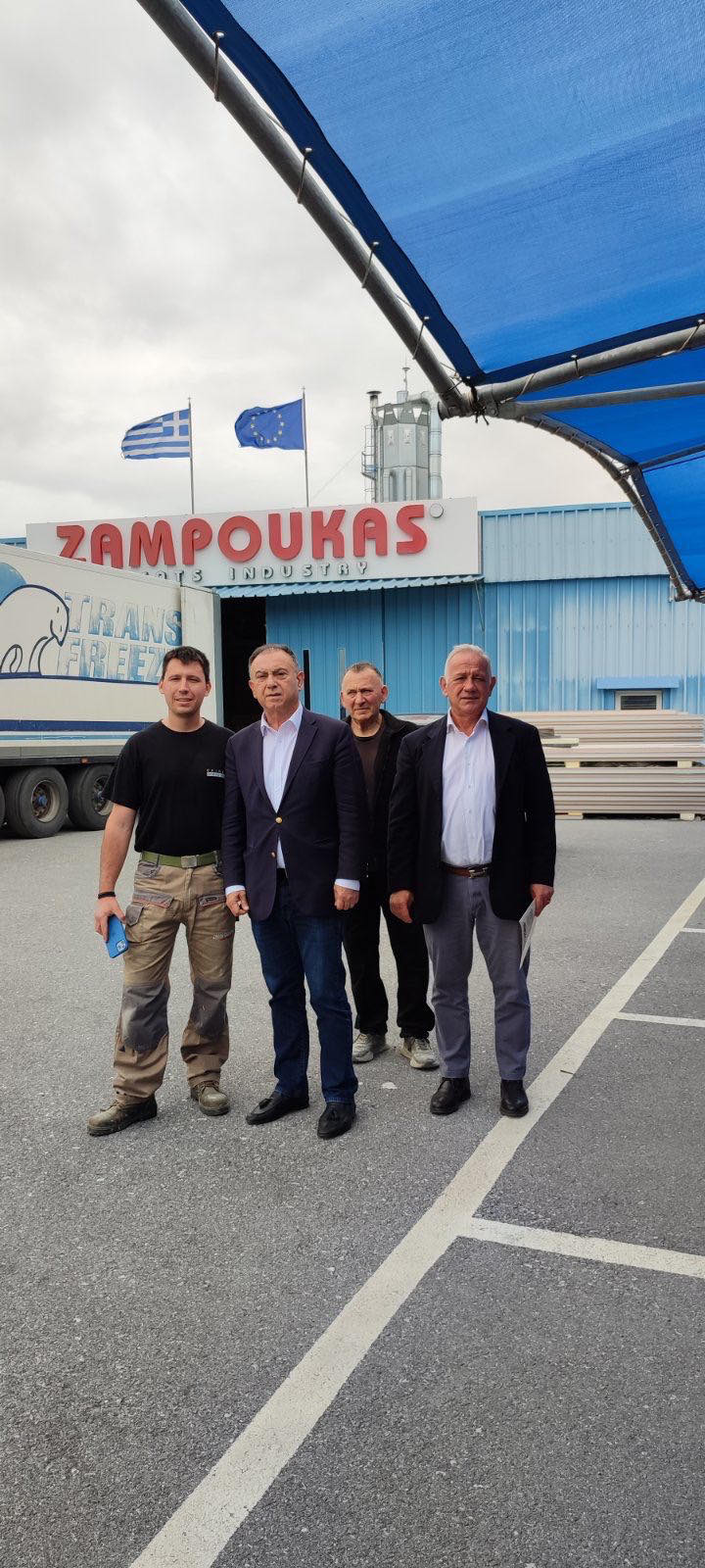 Στις εγκαταστάσεις της ΖAMPOYKAS SEATS INDUSTRY ο Χρήστος Κέλλας ...