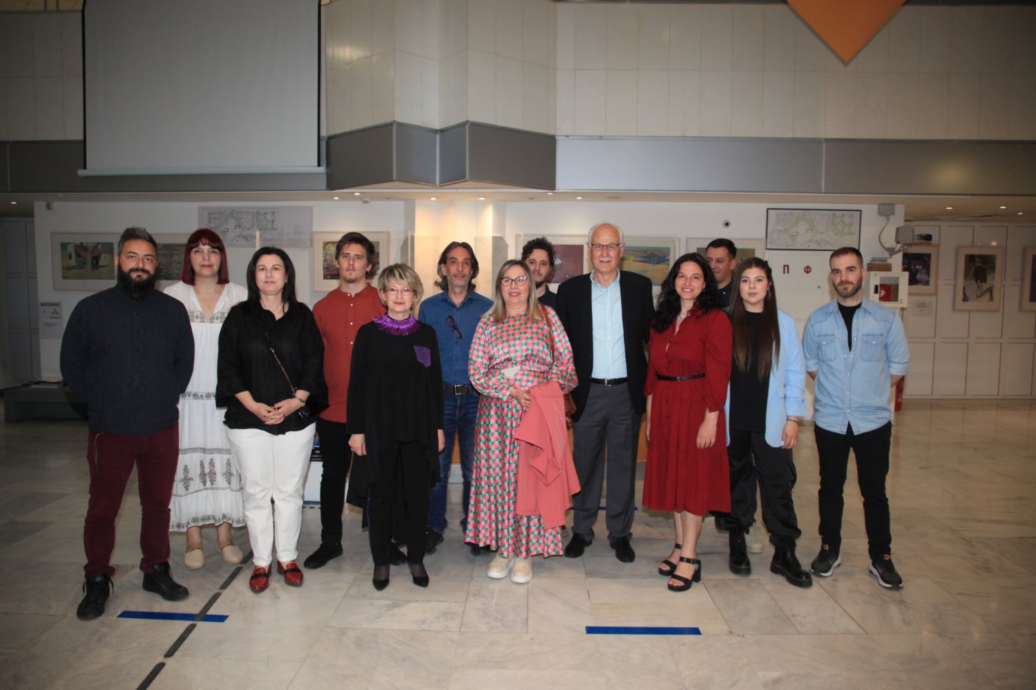 Εικόνες από τα εγκαίνια της έκθεσης τμημάτων του Ελεύθερου Εργαστηρίου ...