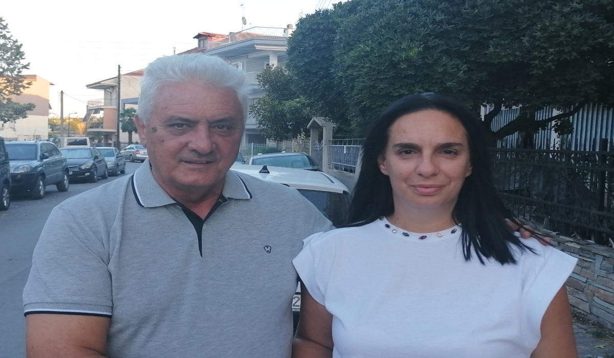 Η Αικ. Καρατέγου με τον Κώστα Κολλάτο - larissanet.gr