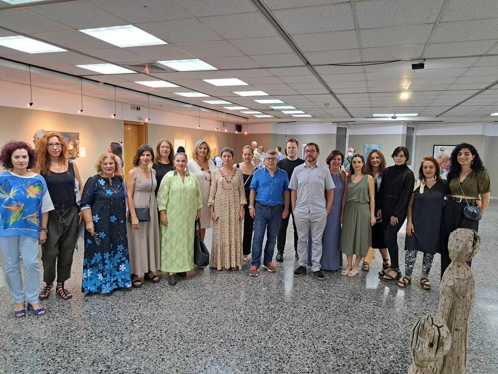 Εγκαινιάστηκε η εικαστική έκθεση «Ροή» (φωτ. & βίντεο) - larissanet.gr