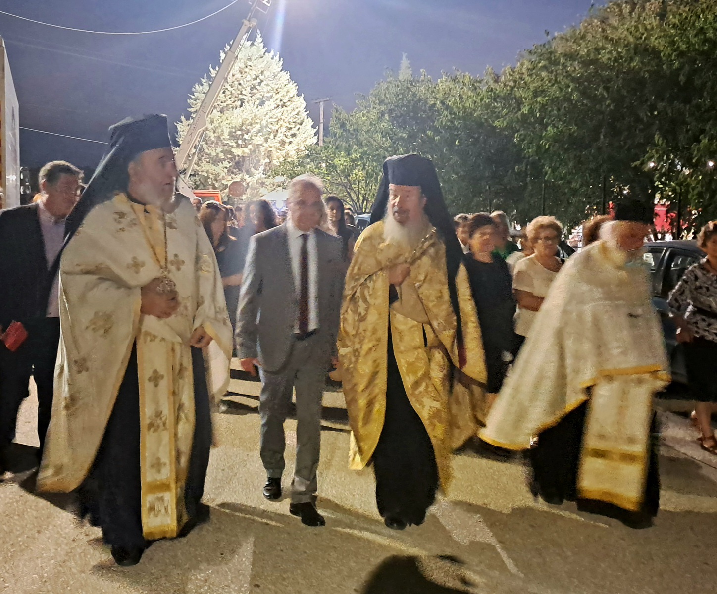 Στο Πουρνάρι για τον Εσπερινό των Αγίων Κυπριανού και Ιουστίνης ο Γ ...
