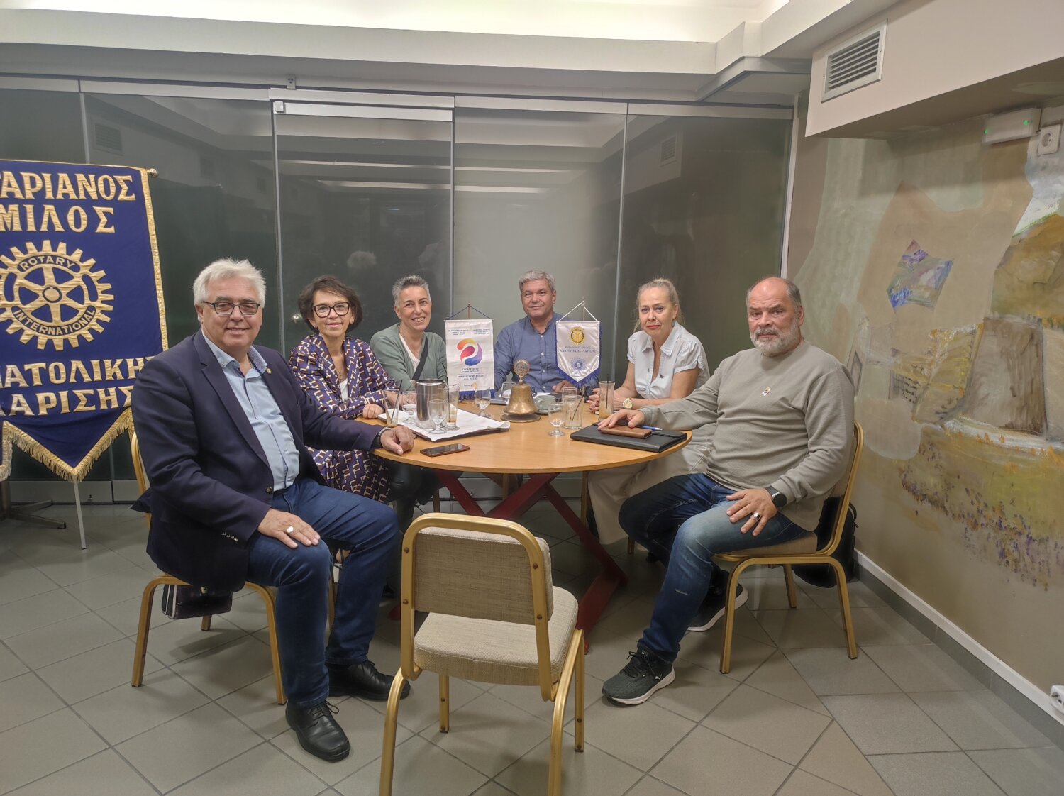 Έκτακτη σύσκεψη προέδρων των Ροταριανών Ομίλων Θεσσαλίας με τον ...