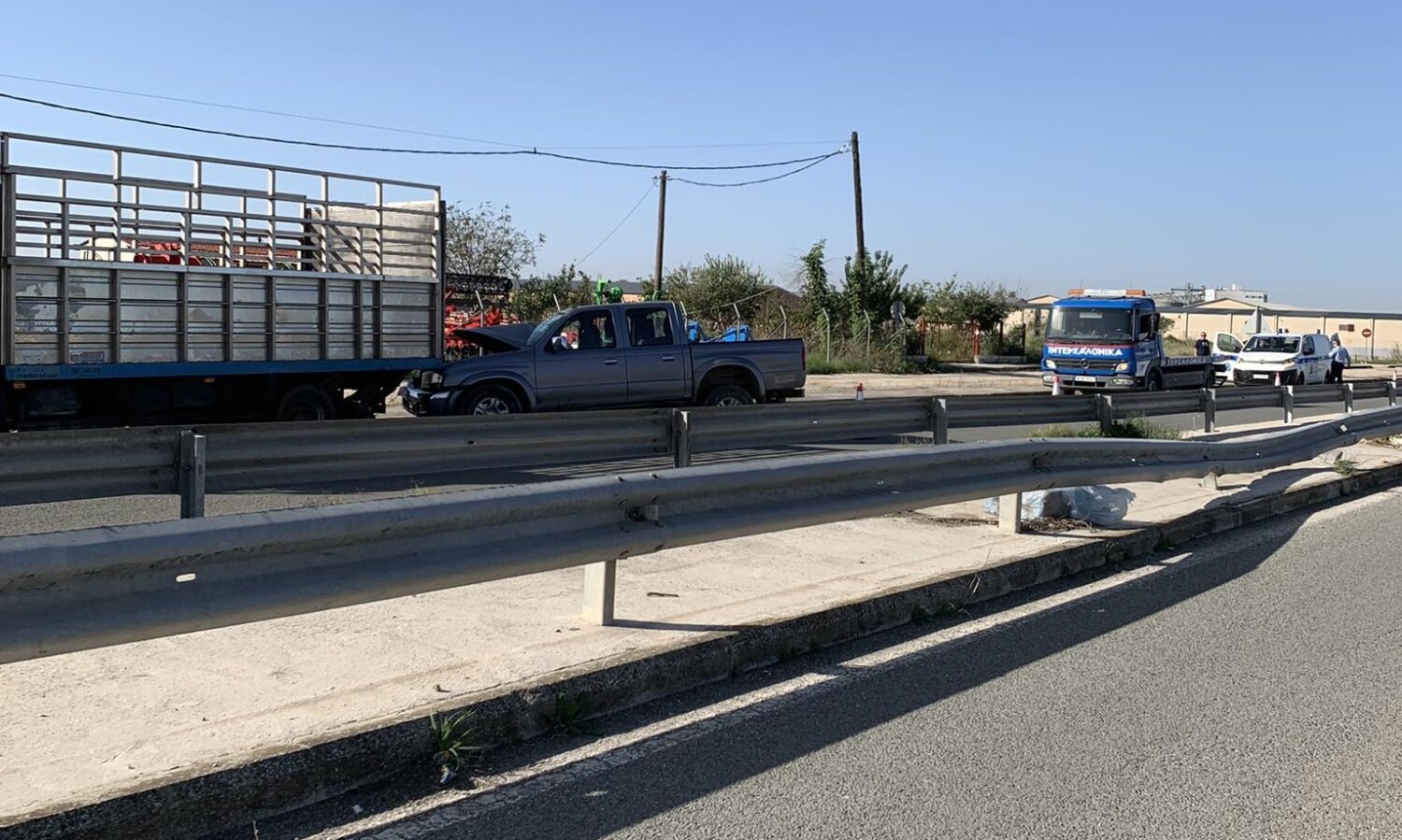 Λάρισα: Τροχαίο ατύχημα με τραυματισμό (φωτ.) - larissanet.gr