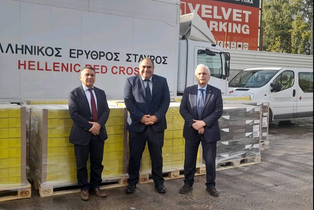 Ο Ελληνικός Ερυθρός Σταυρός δέχθηκε μεγάλη βοήθεια από τον Κυπριακό ...