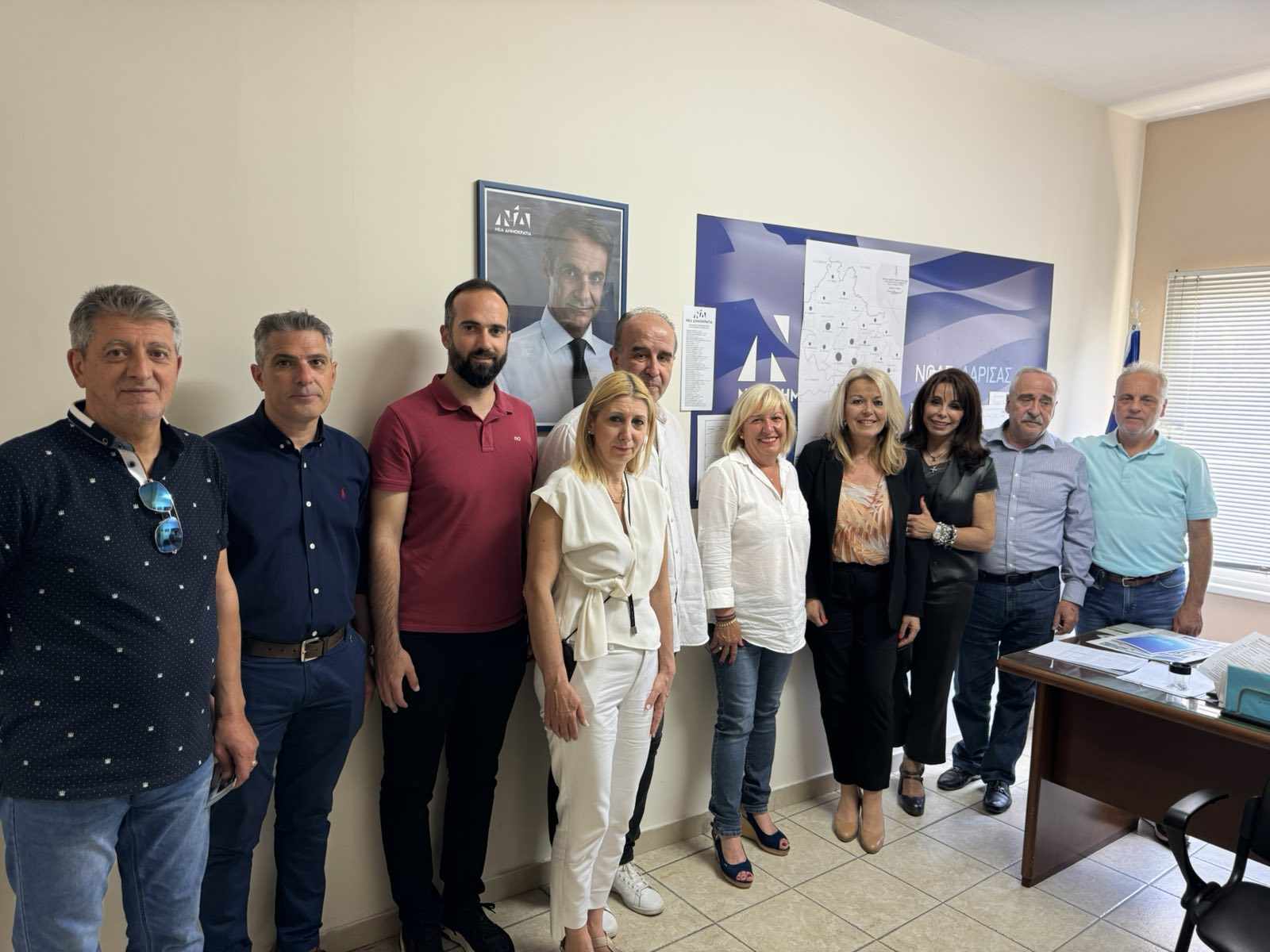 Στη Λάρισα υποψήφιοι ευρωβουλευτές της Νέας Δημοκρατίας - larissanet.gr