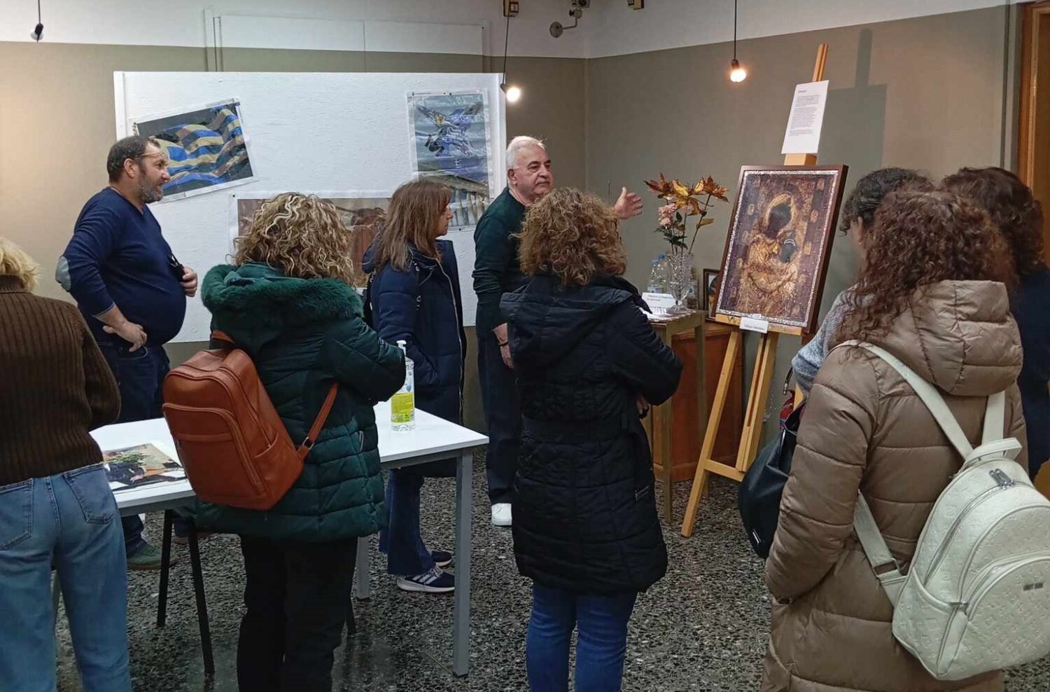 Επίσκεψη του 1ου ΣΔΕ Λάρισας στην έκθεση ζωγραφικής ψηφιδωτού με ...