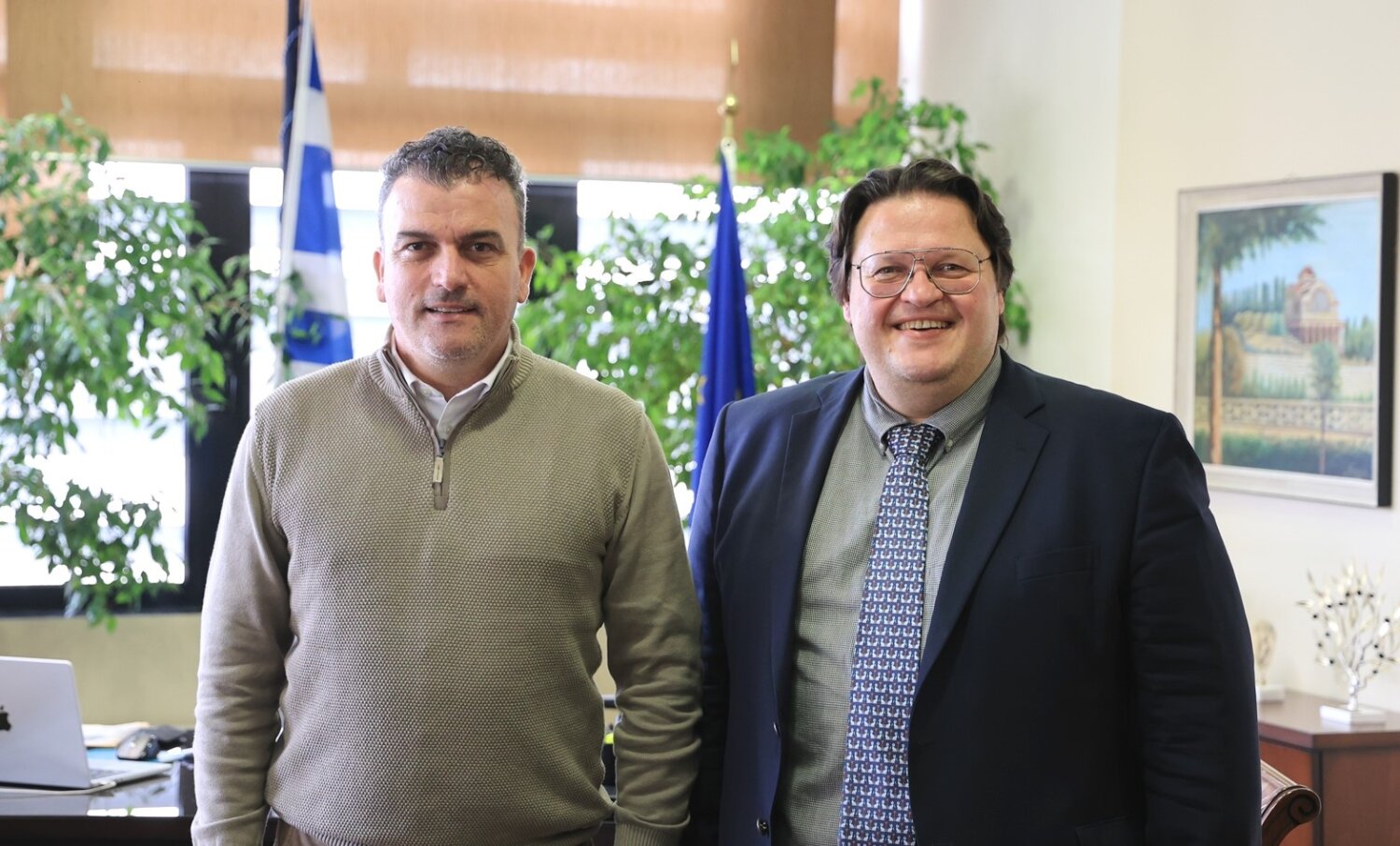 Στον Δήμαρχο Λαρισαίων ο Θωμάς Παπαλιάγκας - Τί συζήτησαν - larissanet.gr