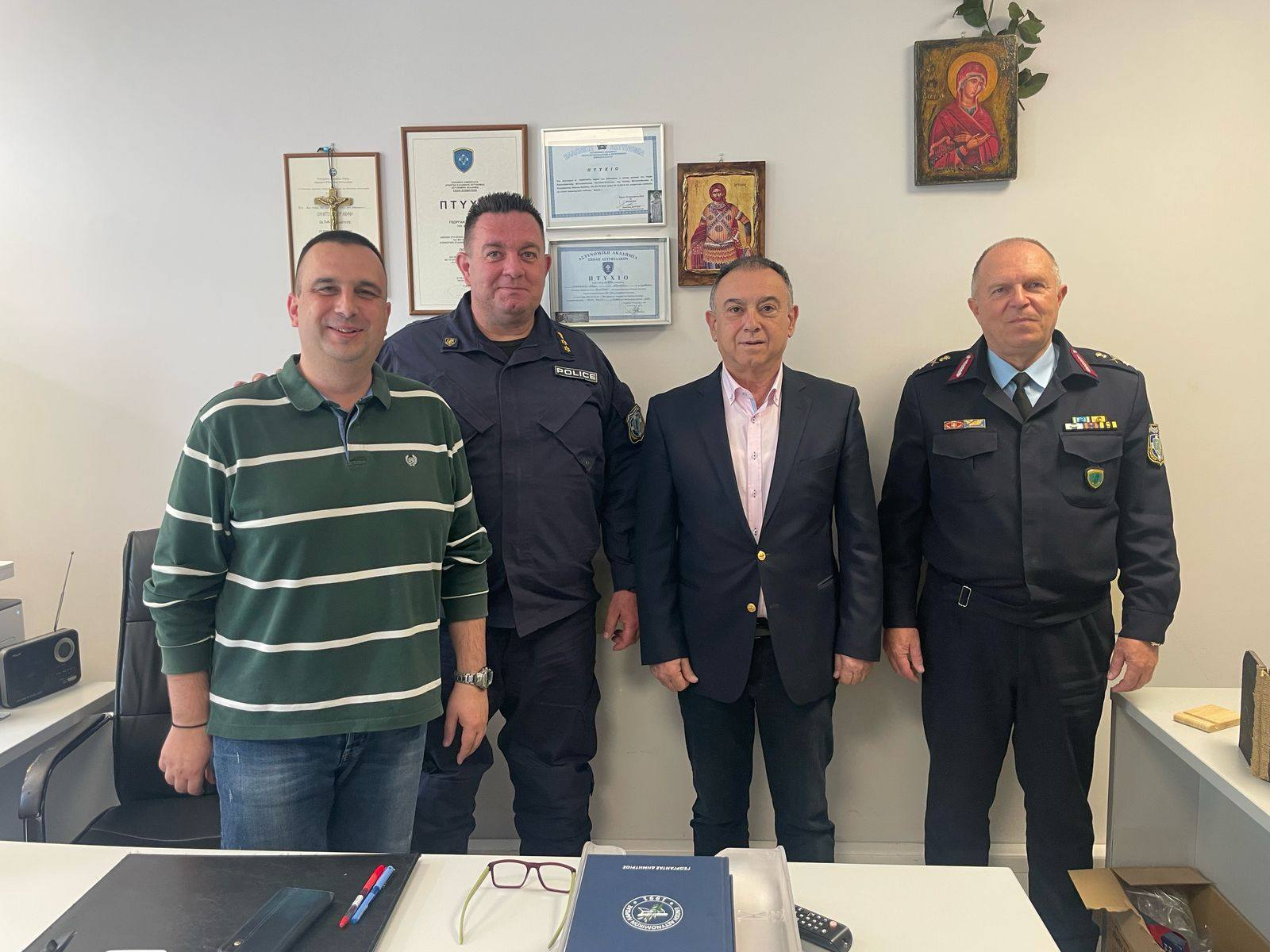 Στη Γενική Περιφερειακή Αστυνομική Διεύθυνση Θεσσαλίας ο Χρήστος Κέλλας ...
