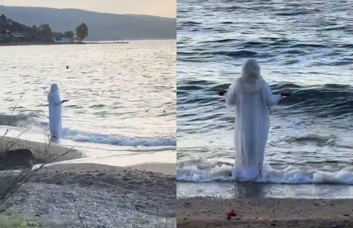 Το βίντεο που έγινε viral: Γυναίκα στα λευκά σε παράξενο τελετουργικό ...