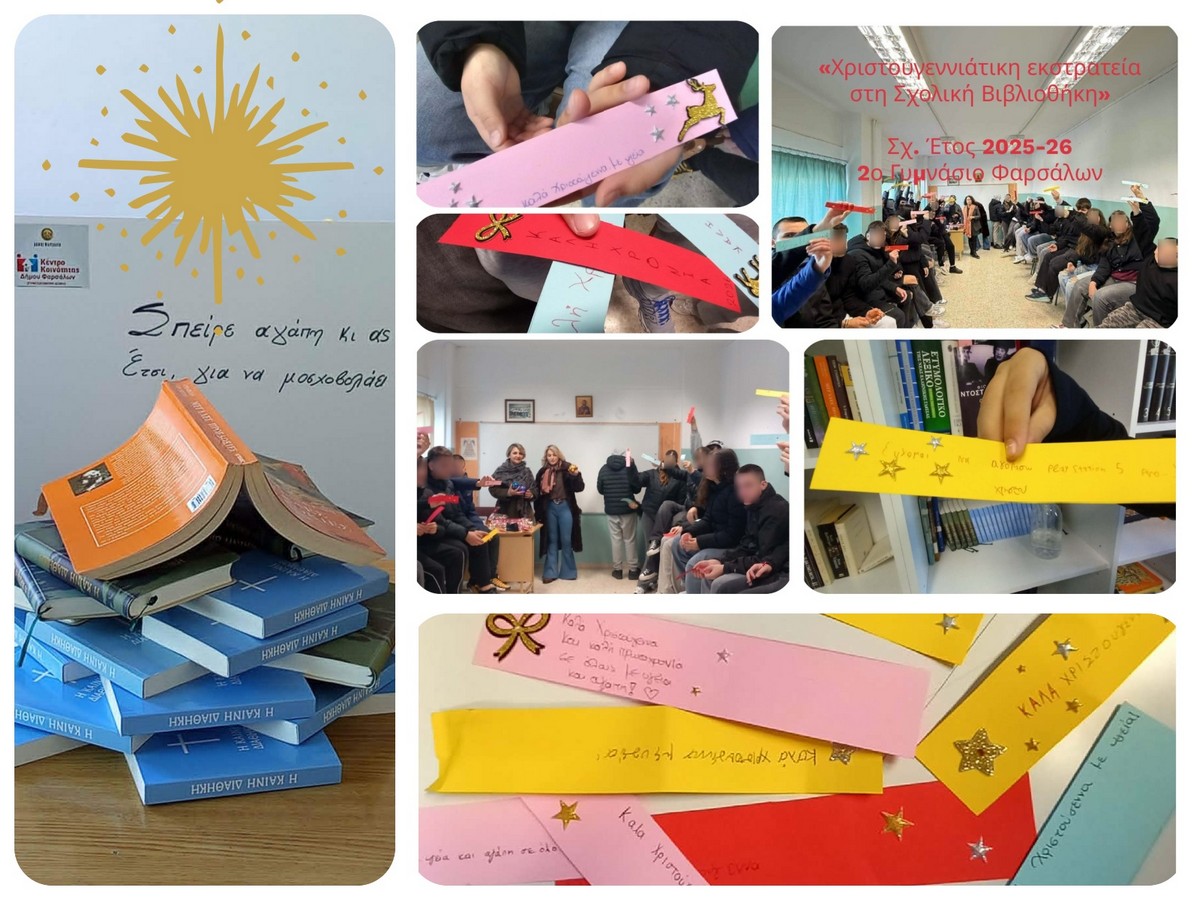 Χριστουγεννιάτικη εκστρατεία στη Σχολική Βιβλιοθήκη στο 2ο Γυμνάσιο ...